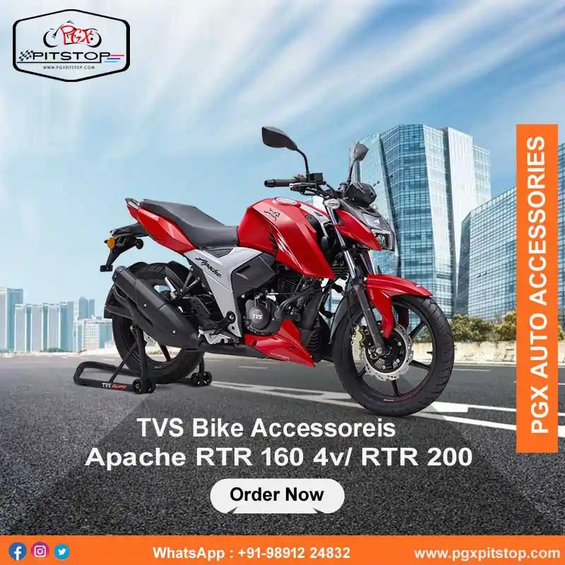 Buy TVS Apache RTR 160 4v/ RTR 200 Accessories Largest Online Bike ...