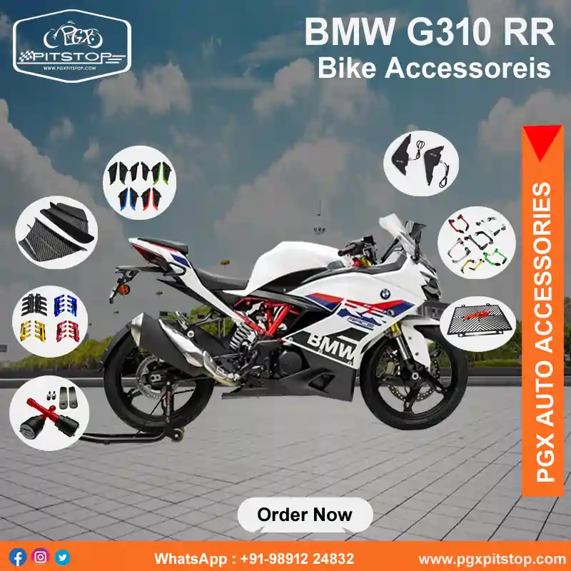 BMW G310 RR Bike Accessories | Buy BMW G310 RR Riding Gears Online | PGX Auto Accessories