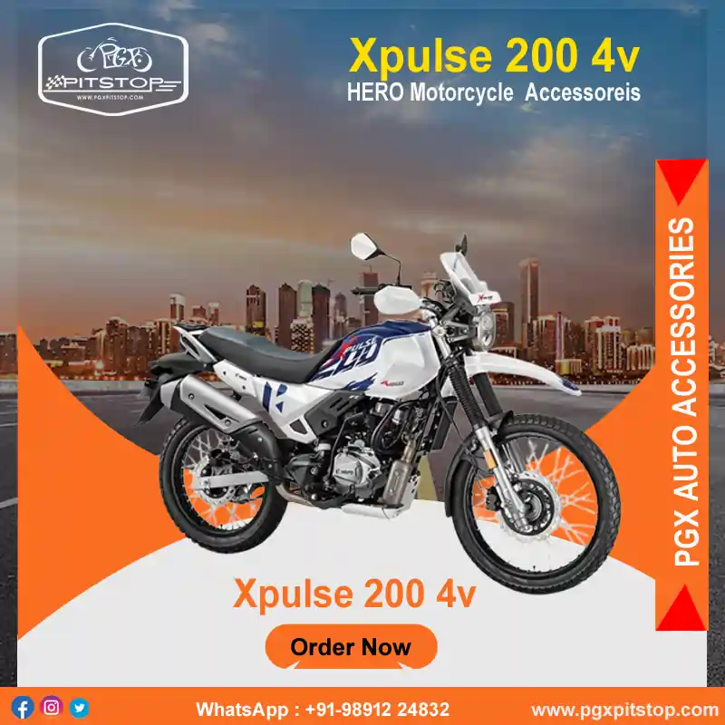 Buy Hero Xpulse 200 4v Bike Accessories Online at Best Price from PGX Auto Accessories